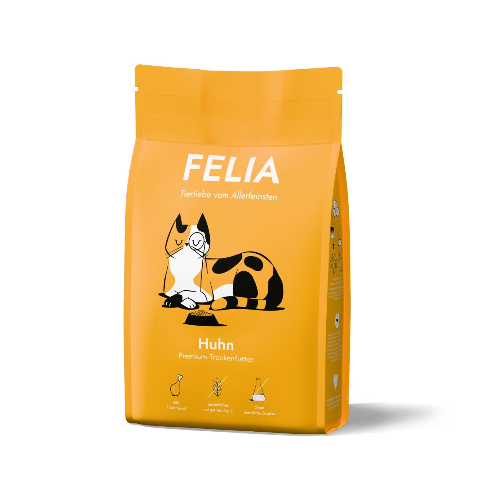 FELIA Premium Trockenfutter Huhn für Katzen I FRED & FELIA